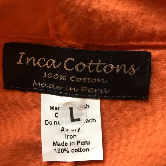 INCA COTTONS | Tops | Inca Cottons Button Down Top Size Large | Poshmark
